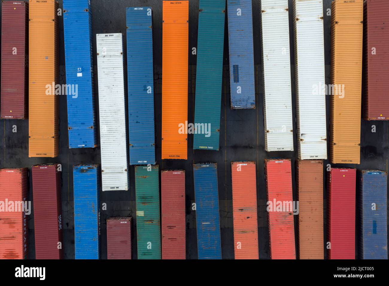 Containers in Train Yard in Atlanta, Georgia Stock Photo - Alamy