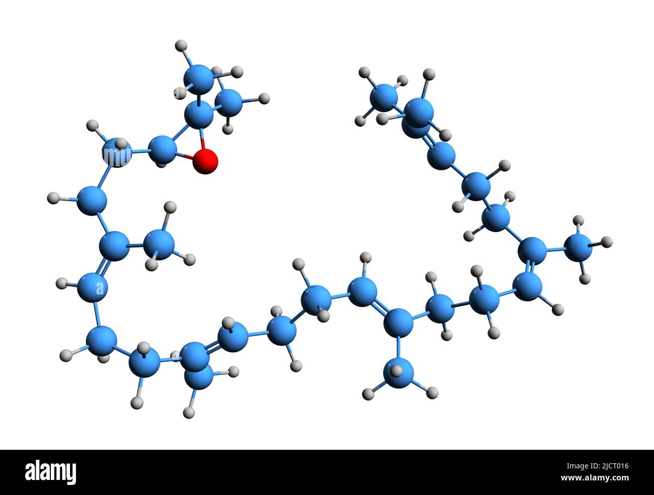 3D image of 2,3-Oxidosqualene skeletal formula - molecular chemical ...