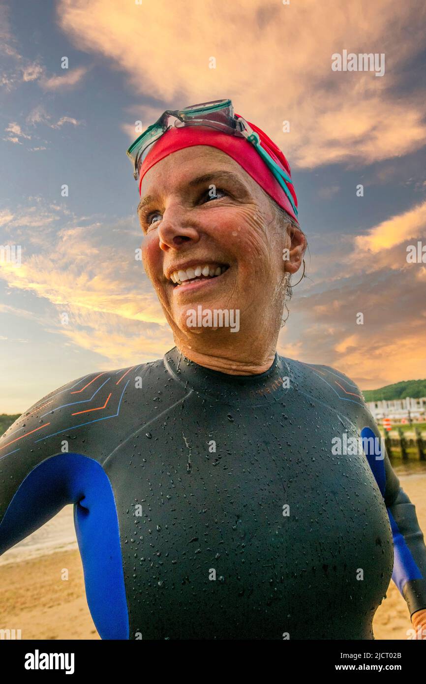 Portrait of an endurance swimmer Stock Photo - Alamy