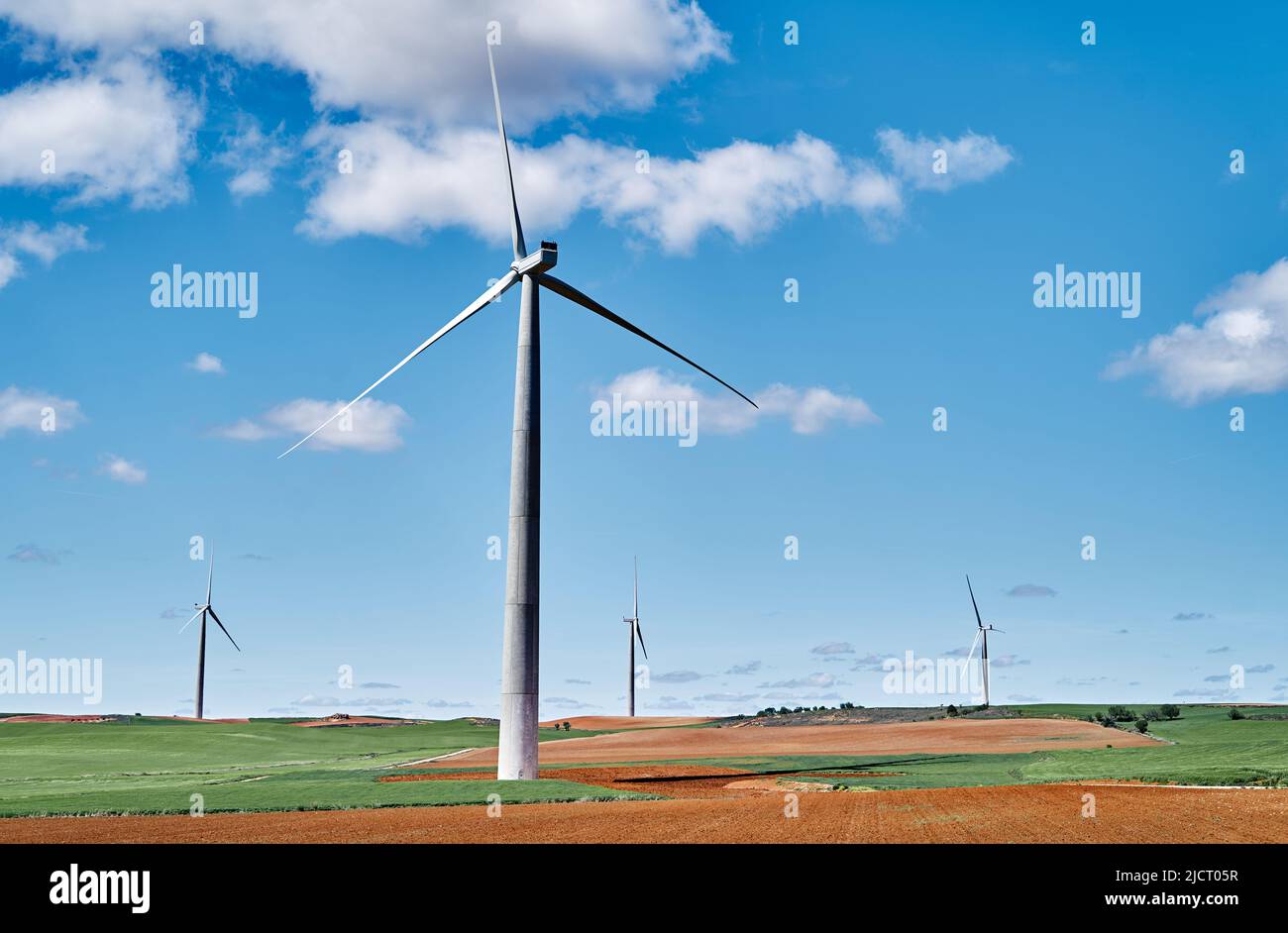 Wind turbine generate energy during hi-res stock photography and images ...