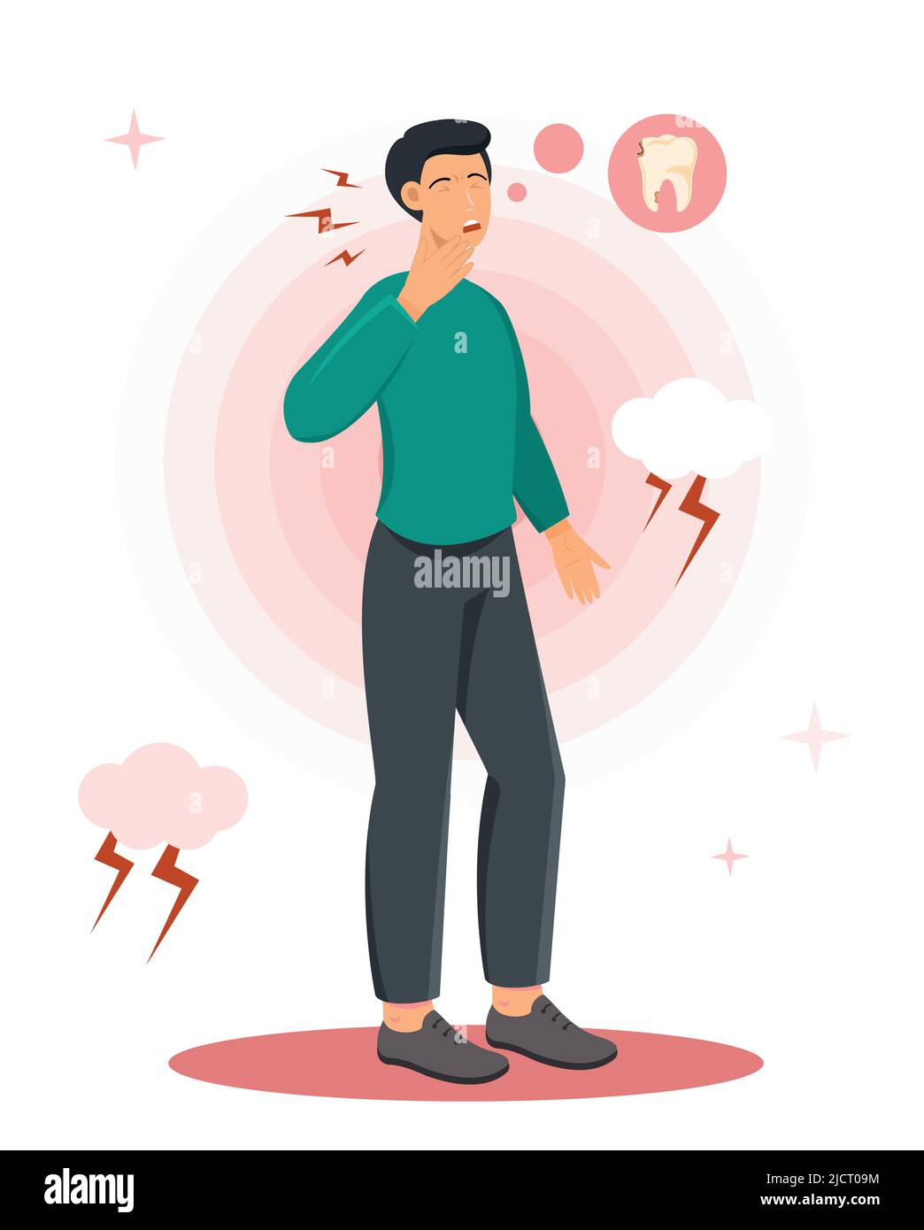 Tooth ache concept Stock Vector Image & Art - Alamy