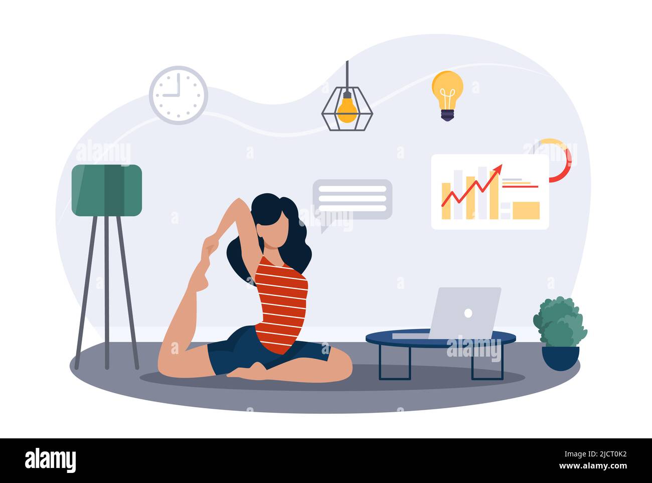 Girl home delivery Cut Out Stock Images & Pictures - Alamy