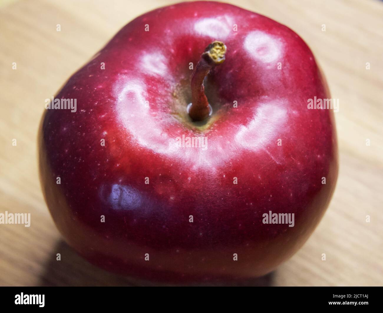One large red apple. Apple of the Red Chief variety Stock Photo - Alamy
