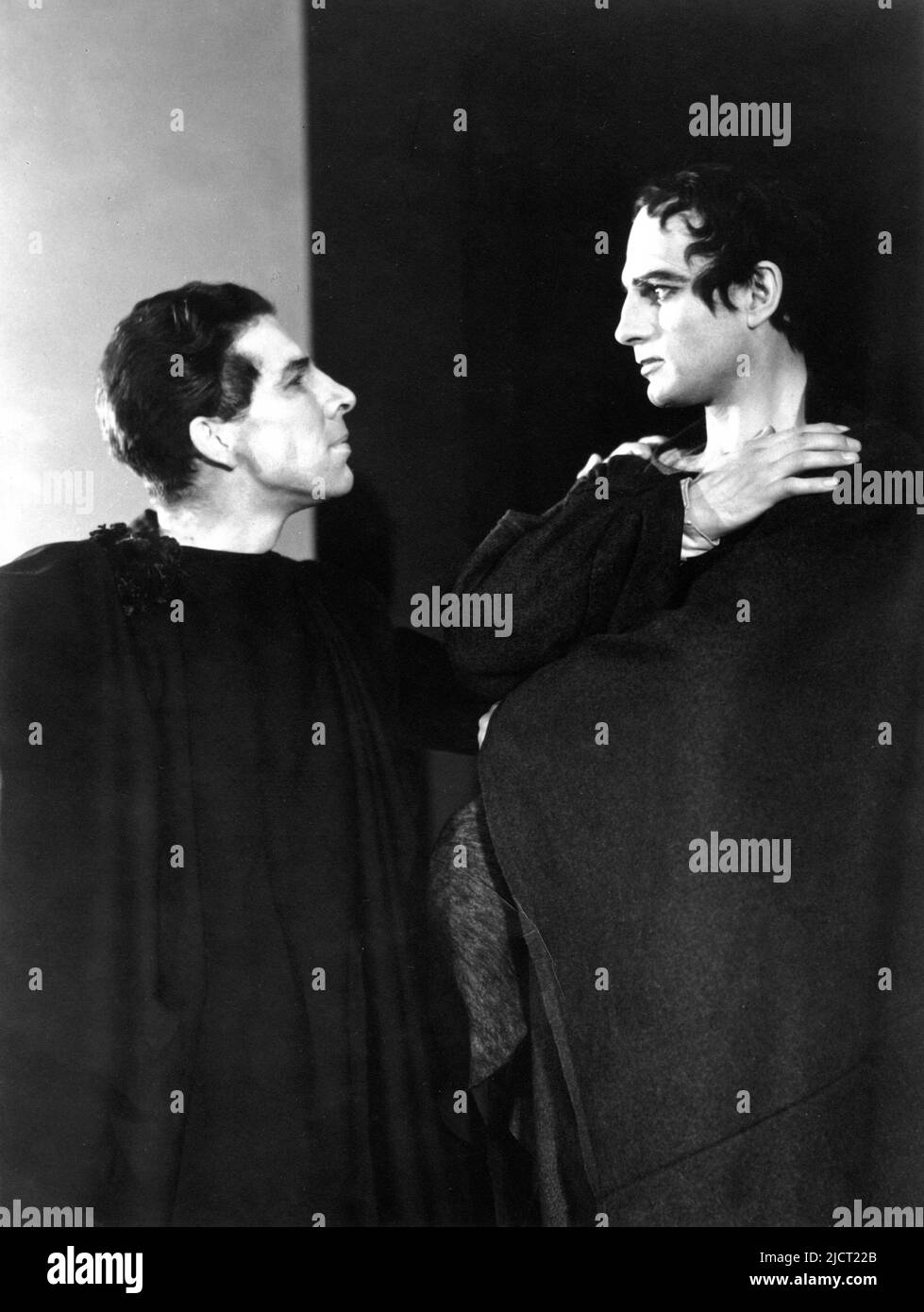 WILLIAM DEVLIN as Tullus Aufidius General of the Volscians and LAURENCE ...