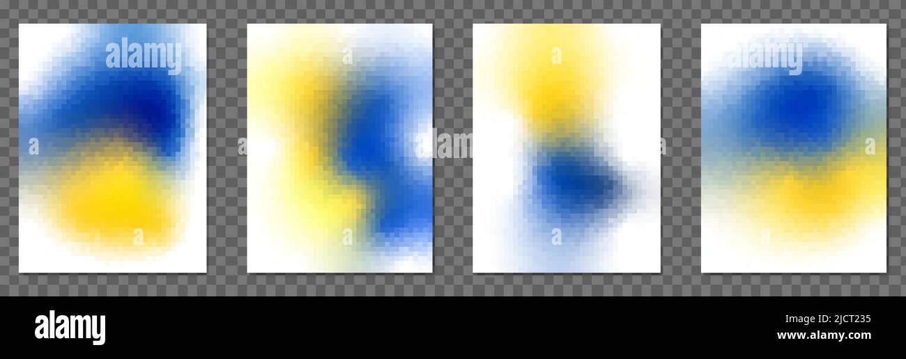 Ukraine blurred backgrounds with national colors. Vector illustration ...