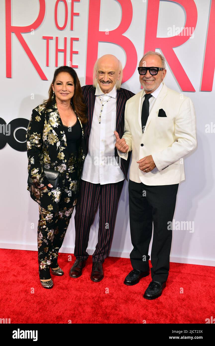 MIAMI, FL - JUNE 14: Gloria Estefan, Ruben Rabasa and Emilio Estefan ...