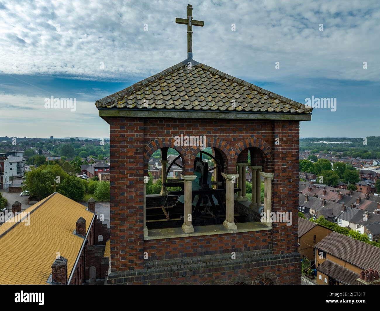 Aerial Shots of Burslem Stoke-On-Trent, Including The Angel from Robbie ...