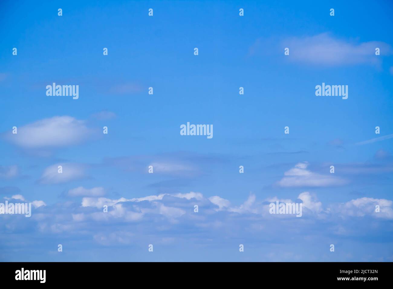 Cumulus clouds. White clouds on a blue background. Summer sky Stock ...