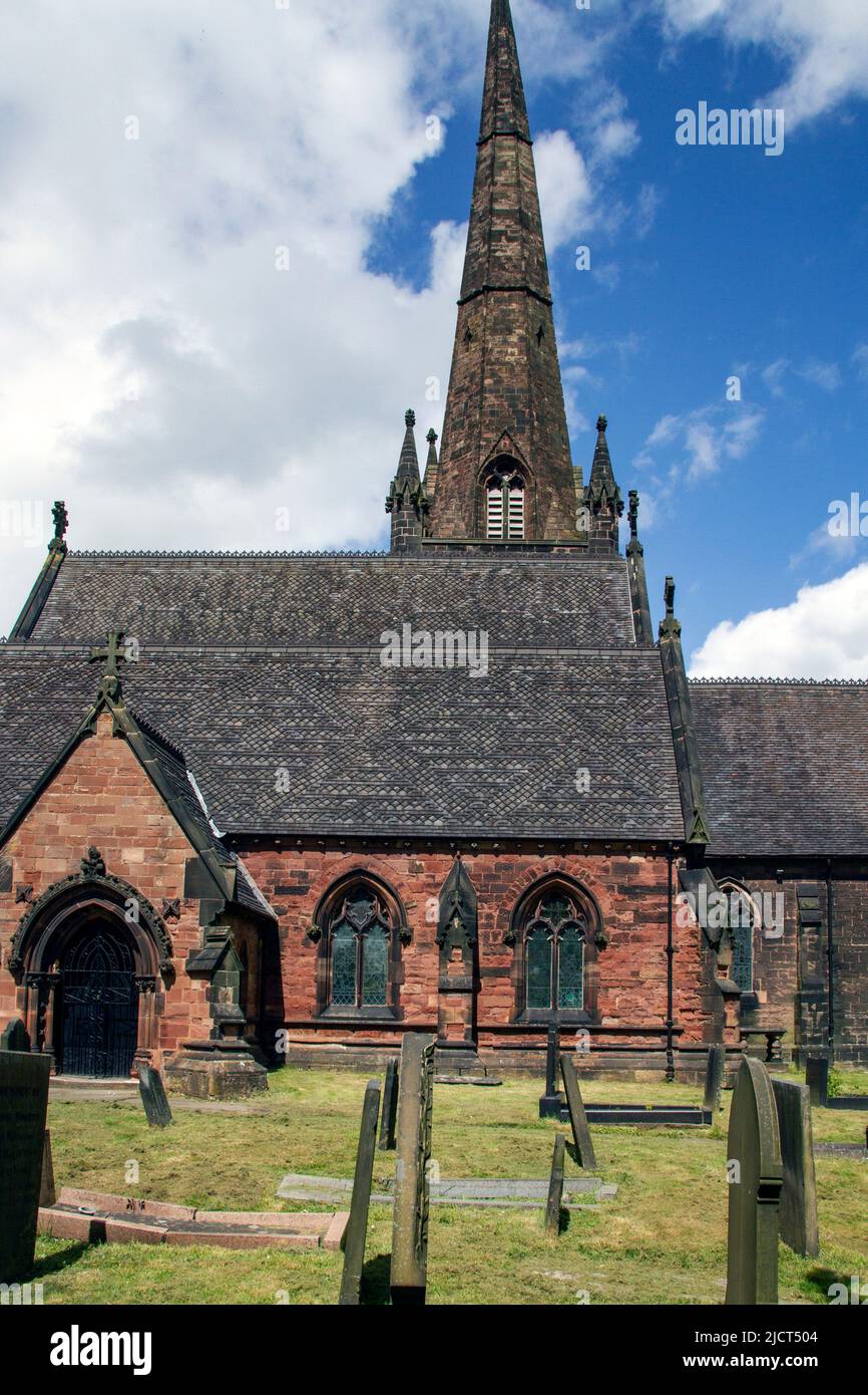 St Margaret's church Wolstanton Staffordshire Stock Photo - Alamy