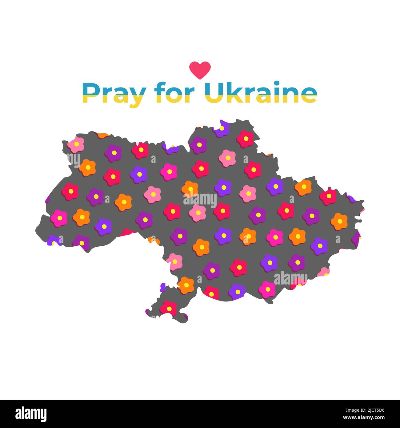 Pray ukraine ukraine map Stock Vector Images - Alamy