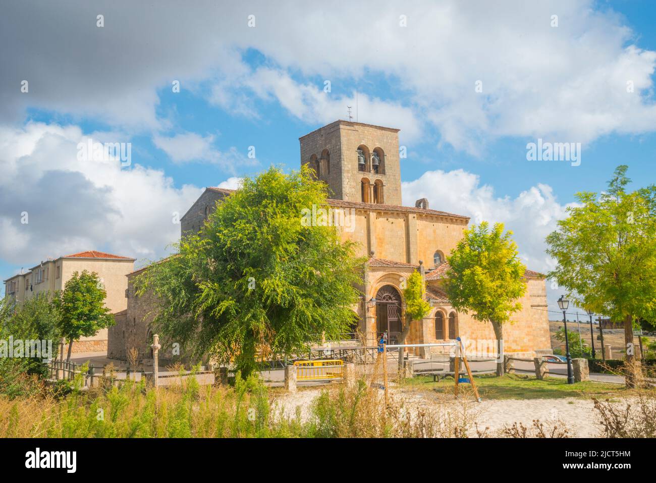 Church. Virgen de la Peña sanctuary, Sepulveda, Segovia province ...