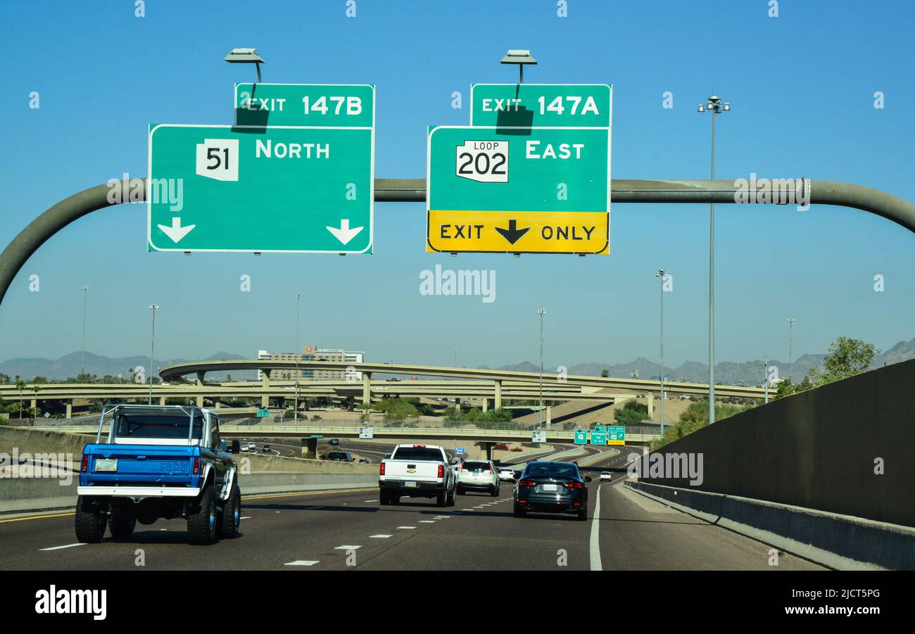 USA, PHENIX, ARIZONA- NOVEMBER 17, 2019: Traffic Signs and Road Signs ...
