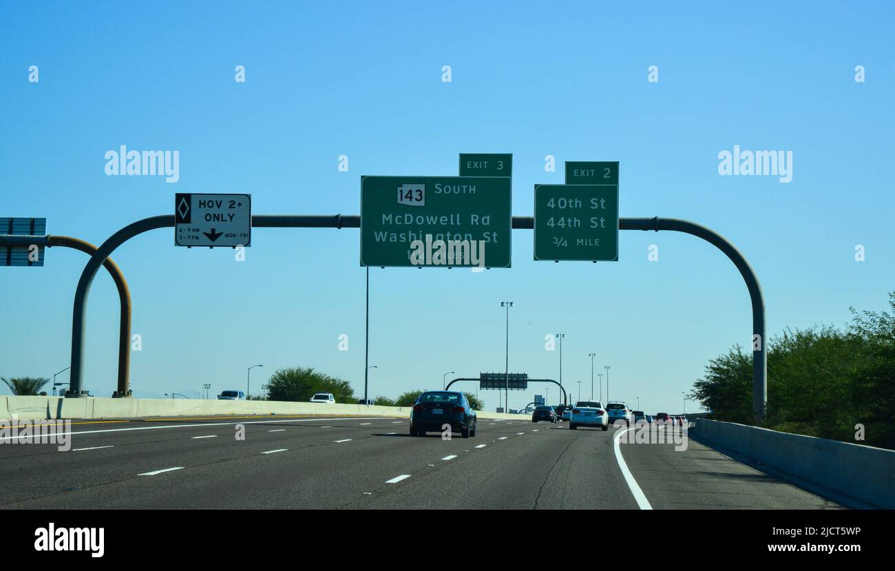USA, PHENIX, ARIZONA- NOVEMBER 17, 2019: Traffic Signs and Road Signs ...