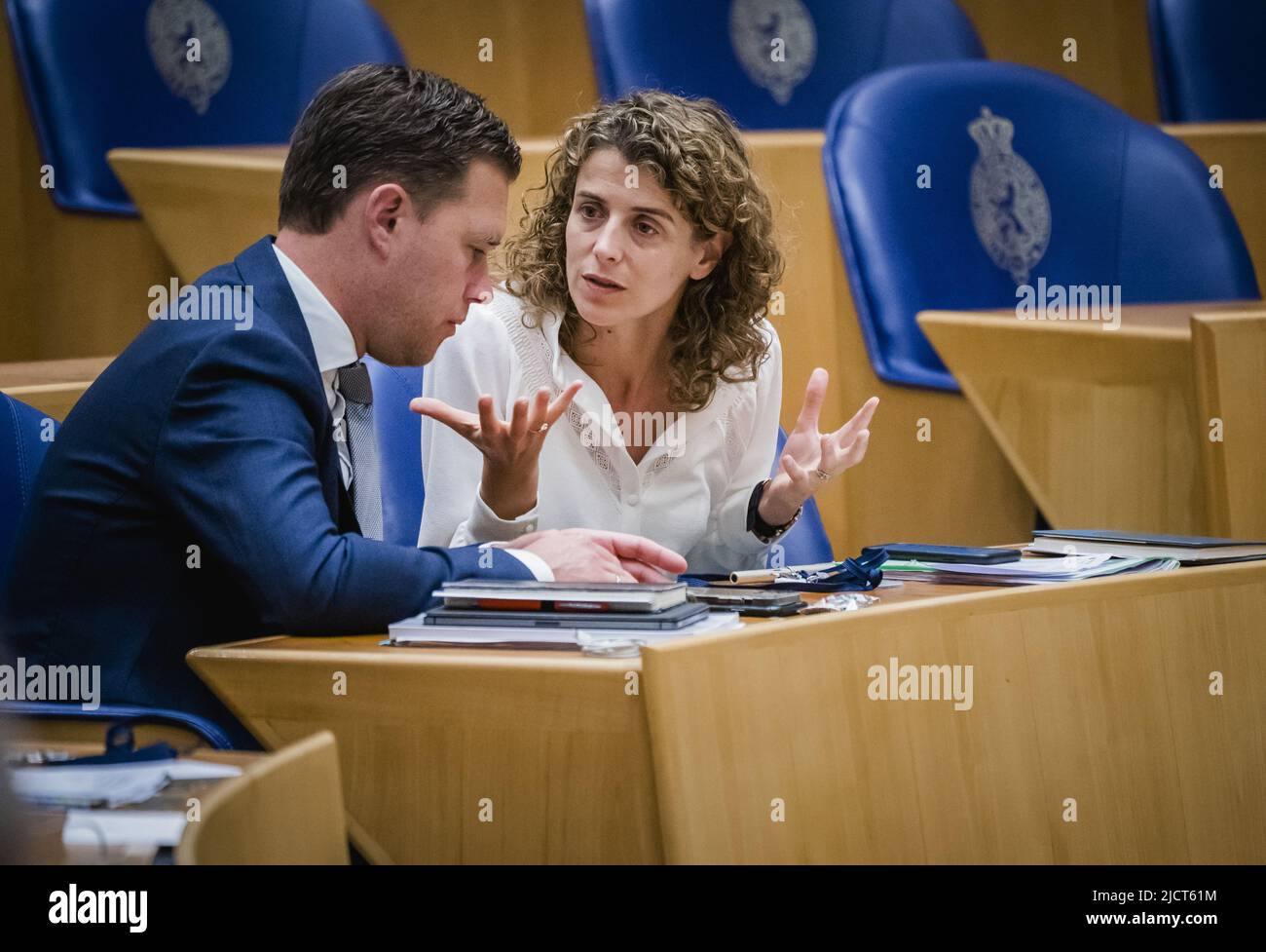 2022-06-15 16:15:24 THE HAGUE - Eelco Heinen (VVD) and Sophie Hermans ...