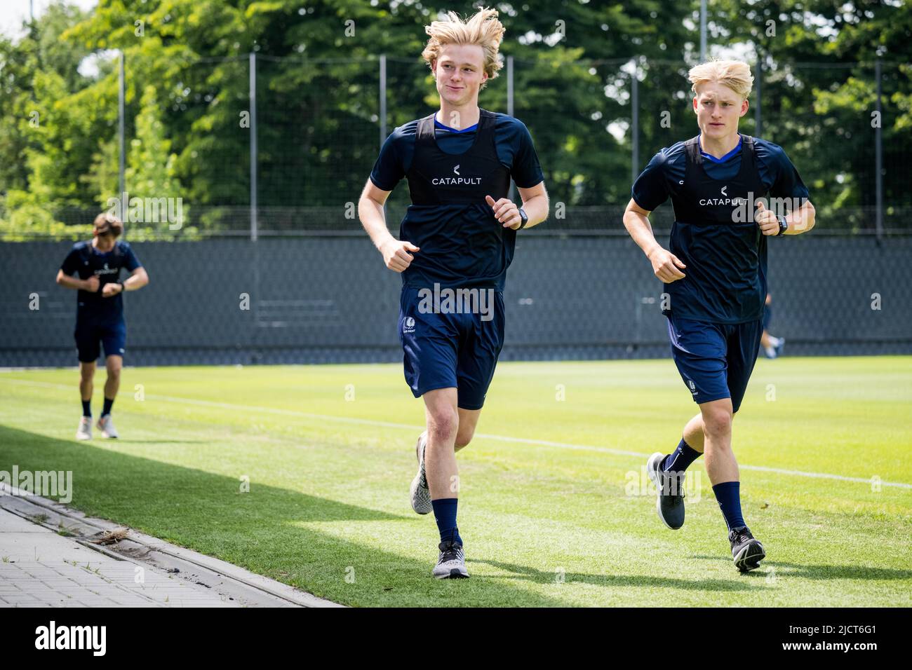 Gent. Belgium, 15 June 2022, Gent's Rune Van Den Bergh and Gent's Noah ...