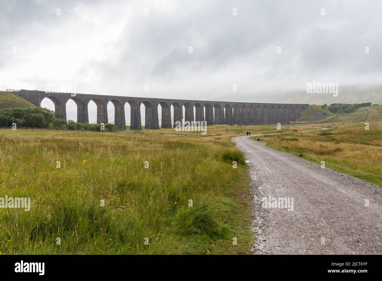 The Ribblehead Viaduct or Batty Moss Viaduct in the Ribble Valley at ...