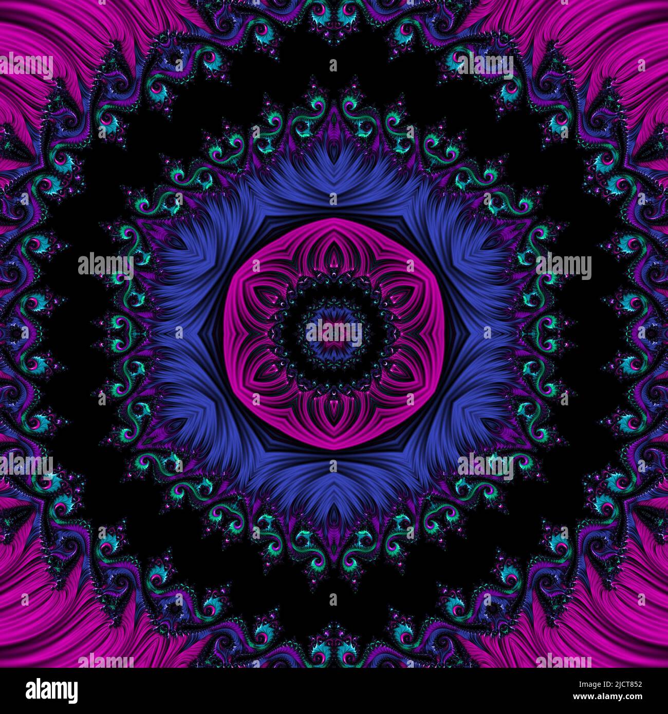 Abstract Computer generated Fractal design. A fractal is a never-ending ...