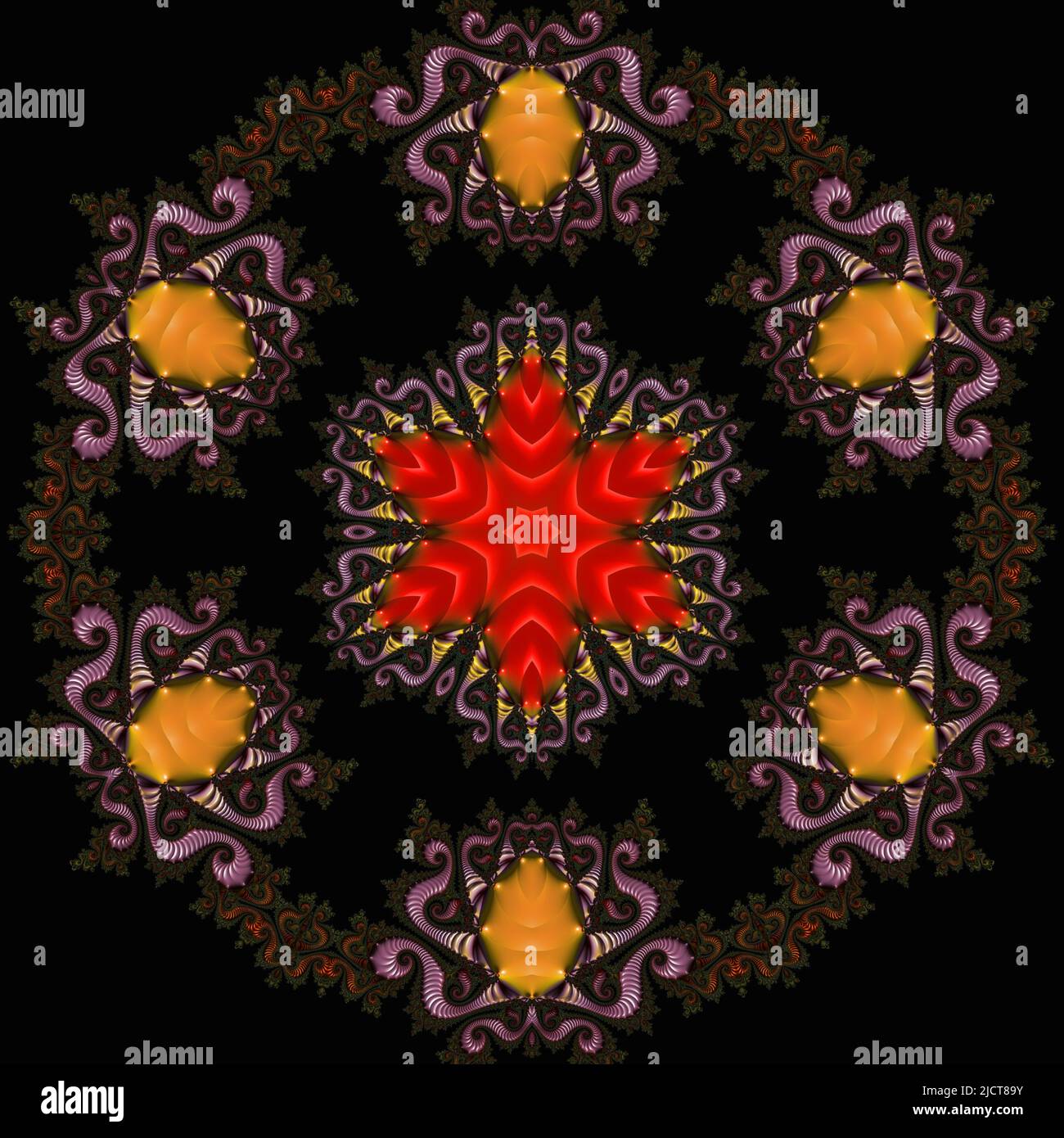 Abstract Computer generated Fractal design. A fractal is a never-ending ...