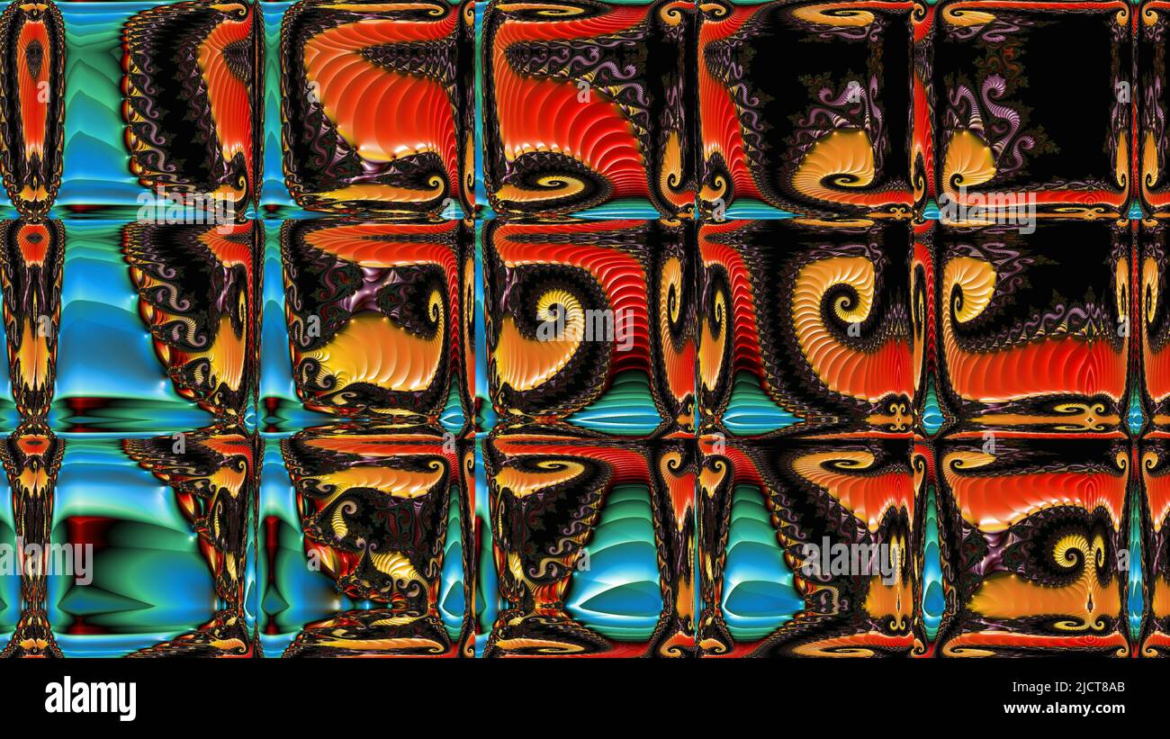 Abstract Computer generated Fractal design. A fractal is a never-ending ...