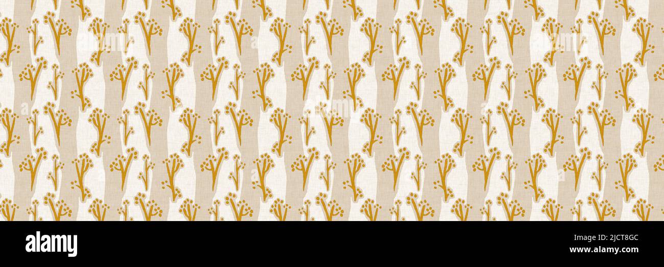 Gender neutral foliage leaf seamless raster border. Simple whimsical 2 ...