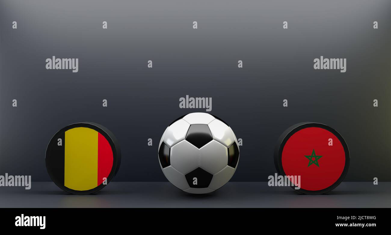FIFA World Cup 2022 Germany vs Morocco, Flag Germany and Morocco ...