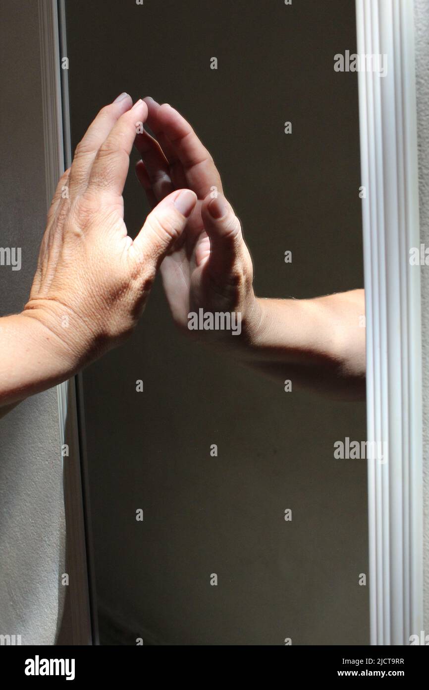 Reflection in Mirror Stock Photo - Alamy