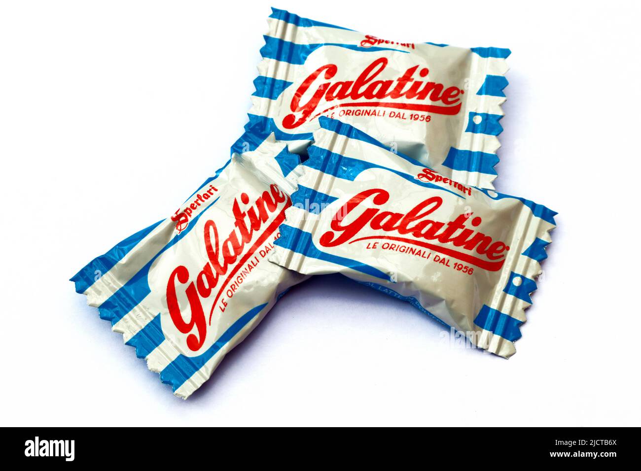 Galatine Sperlari Candies to taste Milk Stock Photo - Alamy
