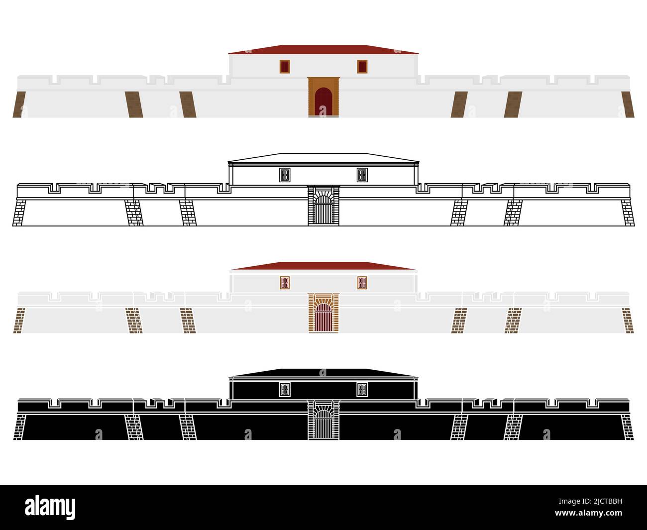 Five points of architecture Stock Vector Images - Alamy