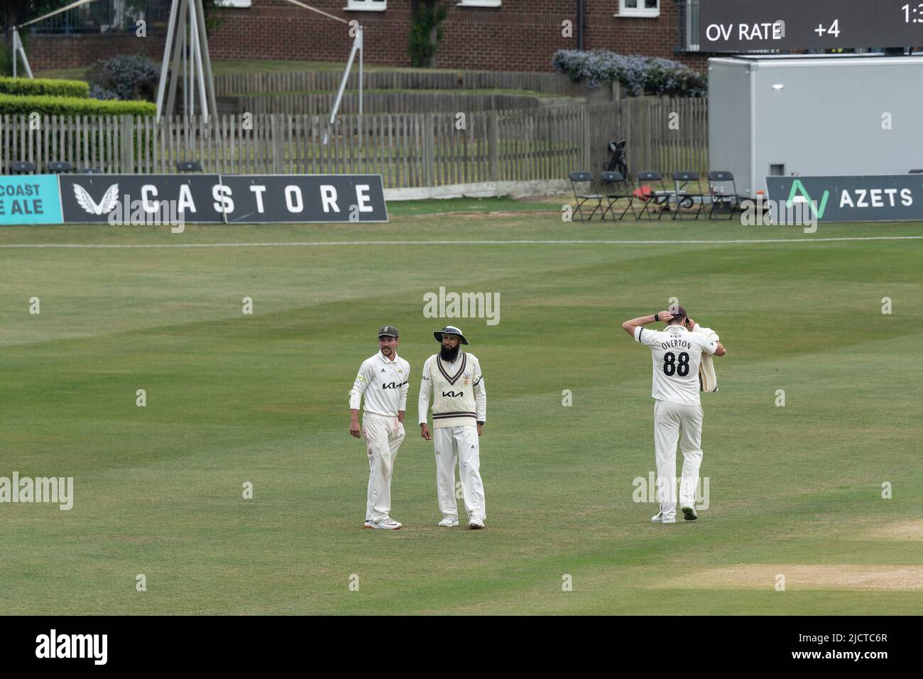 Surrey v Kent cricket at Kent County Cricket Ground Beckenham Stock ...