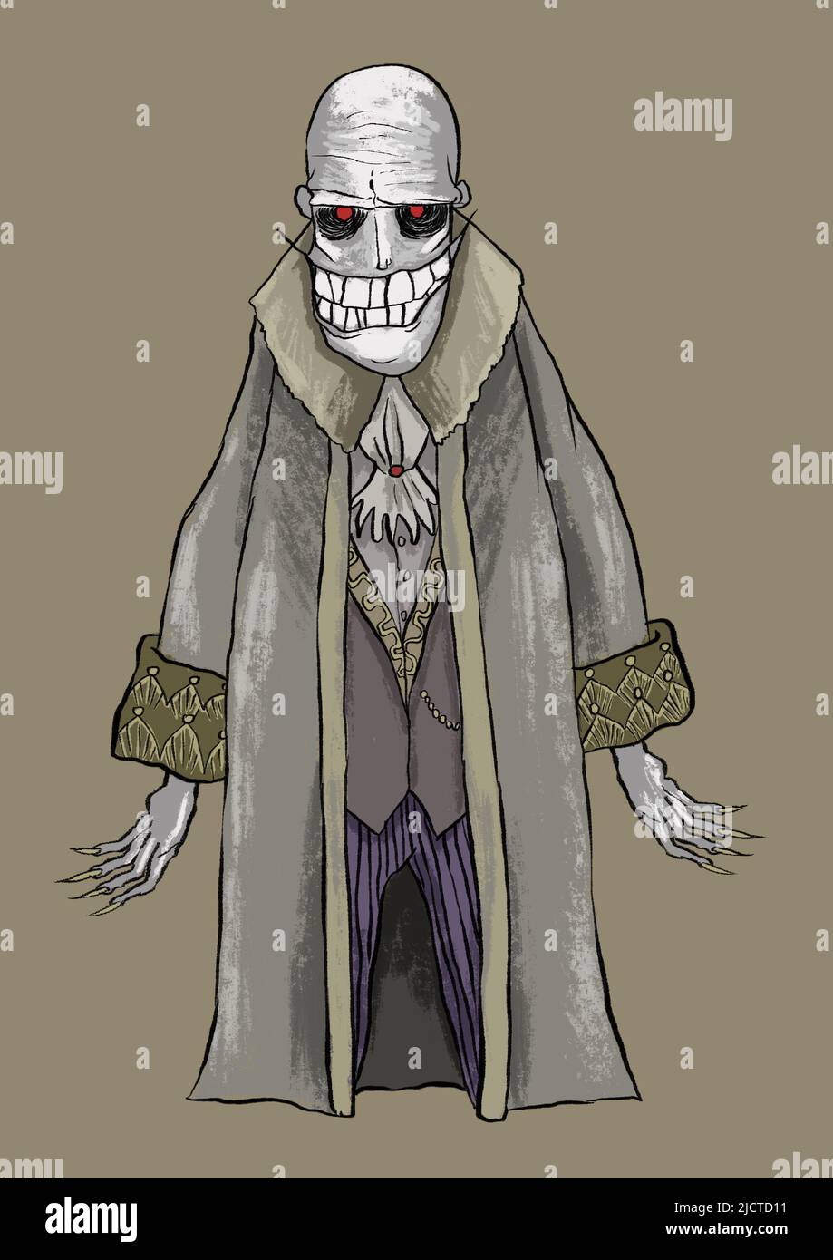 creepy character illustration Stock Photo - Alamy