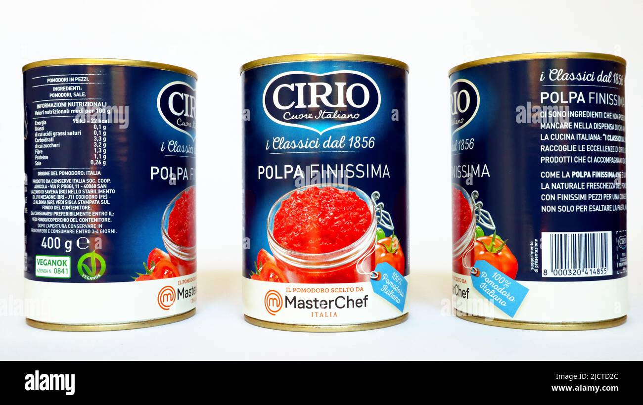 Cirio tomato tomatoes food ingredients hi-res stock photography and ...