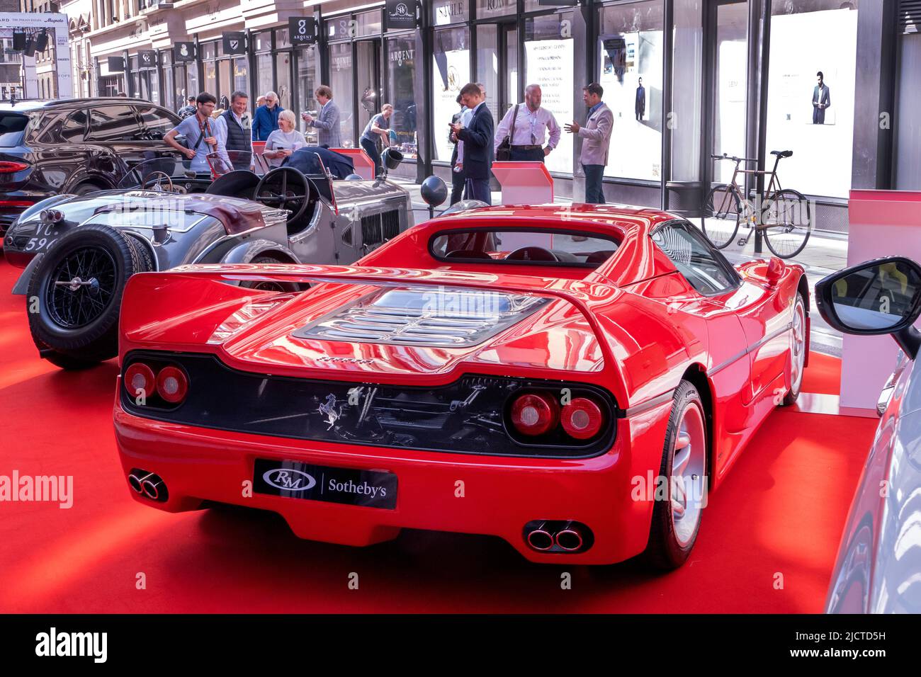 Concours on Savile Row automobile show in London UK Stock Photo - Alamy