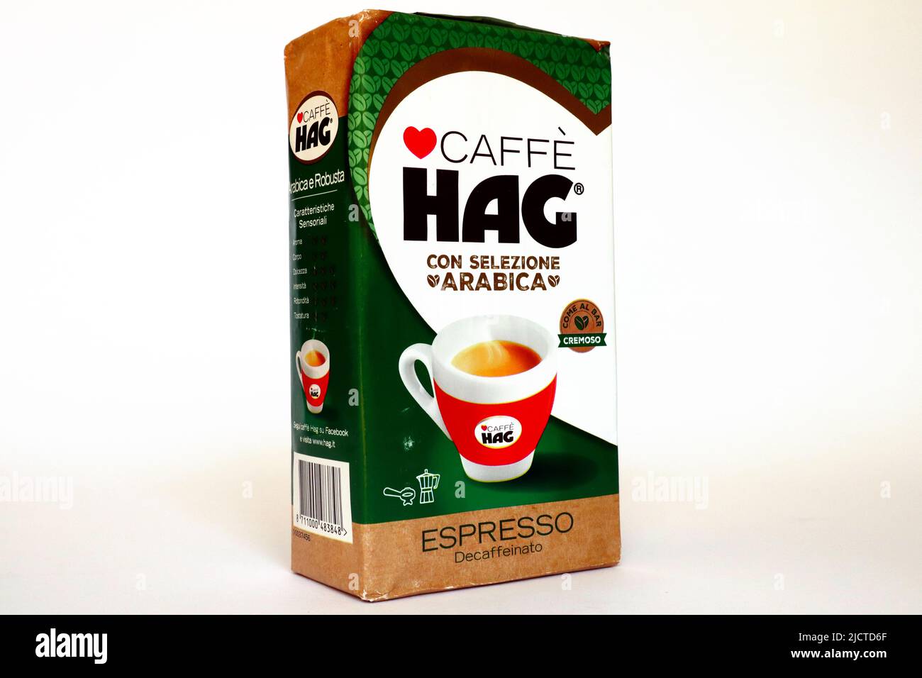 Café HAG, packet of espresso decaffeinated coffee, arabica selection ...