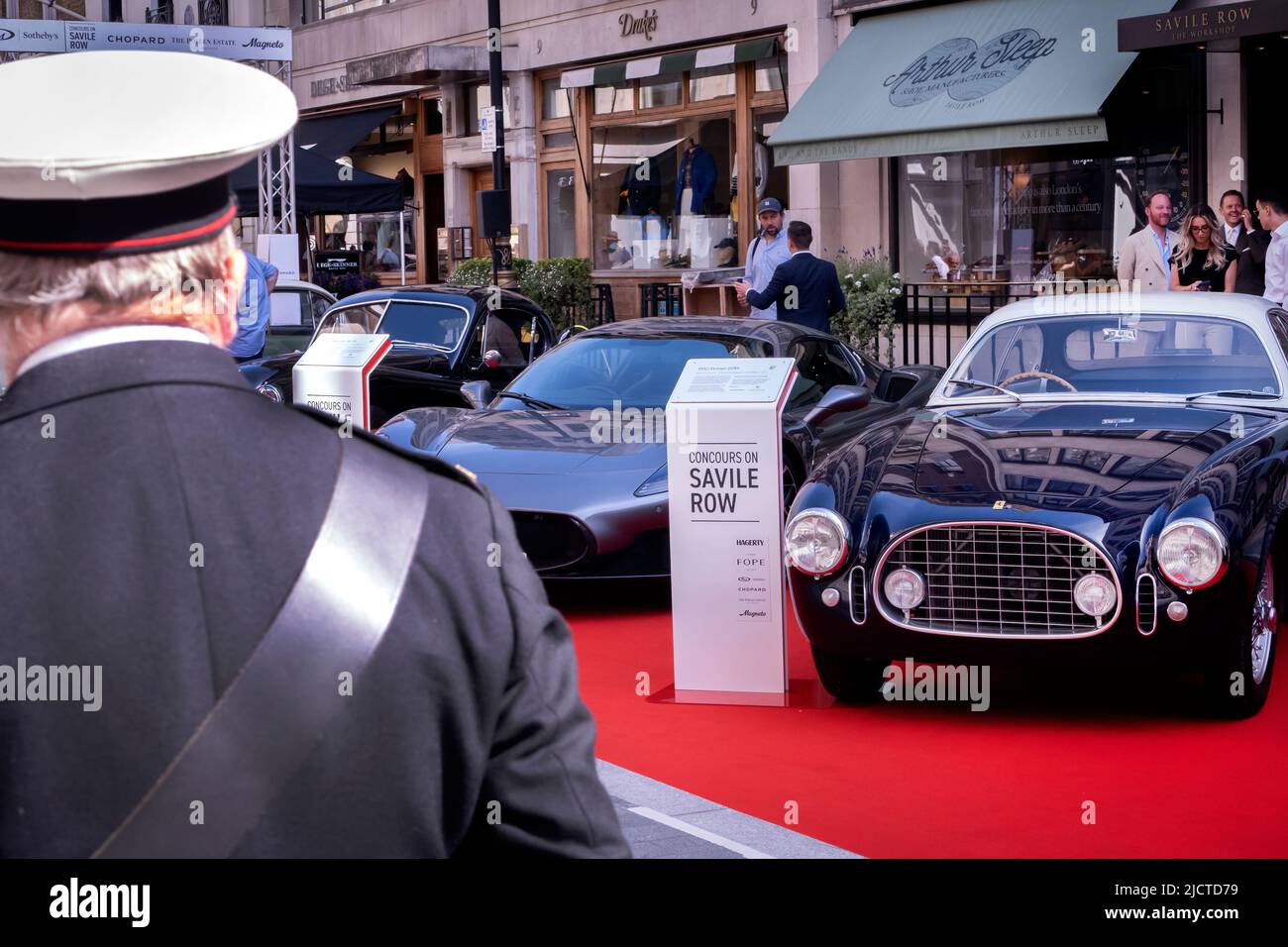 Concours on Savile Row automobile show in London UK Stock Photo - Alamy