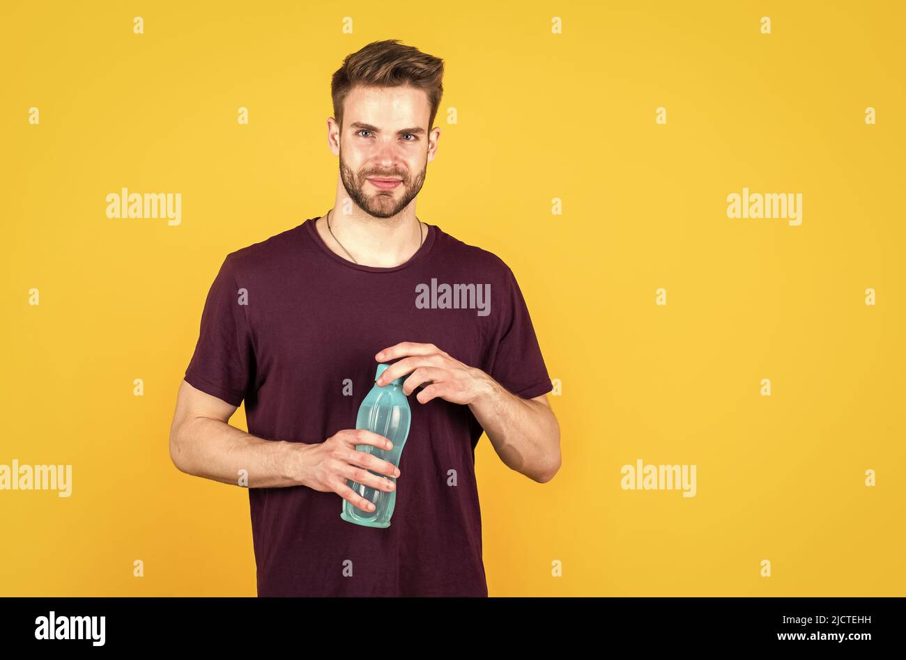 just one sip. feeling thirsty. keep water balance in body. hydration ...