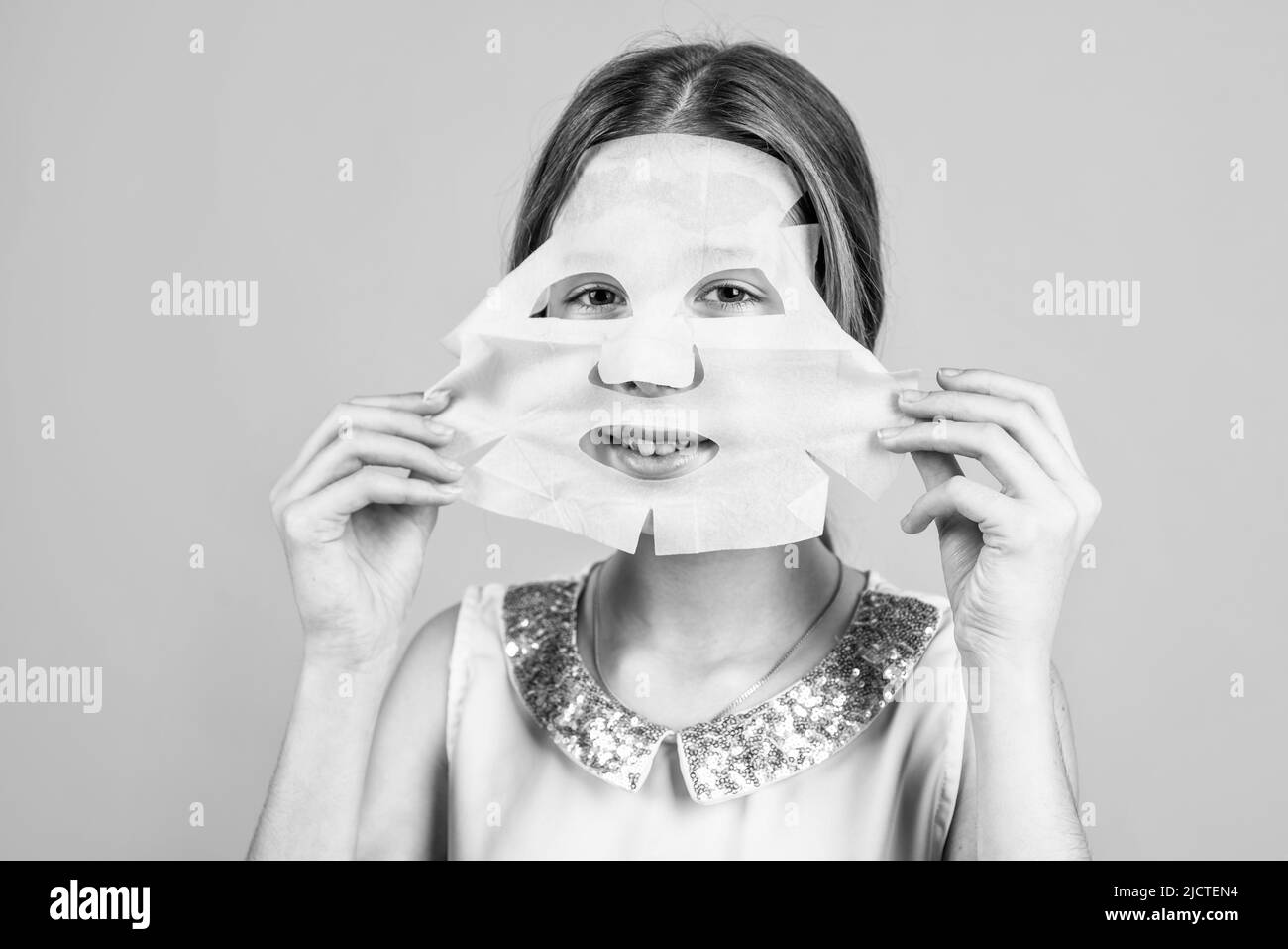 healthy and tender skin. problem skin in adolescents. teen girl use ...