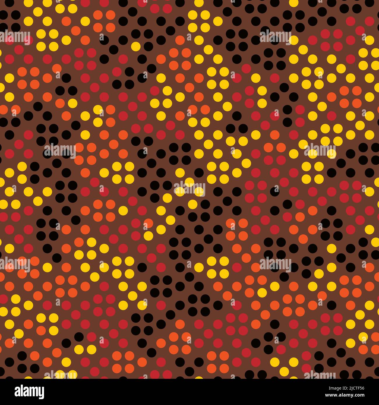 Seamless pattern art with dots random colored grid vector illustration ...