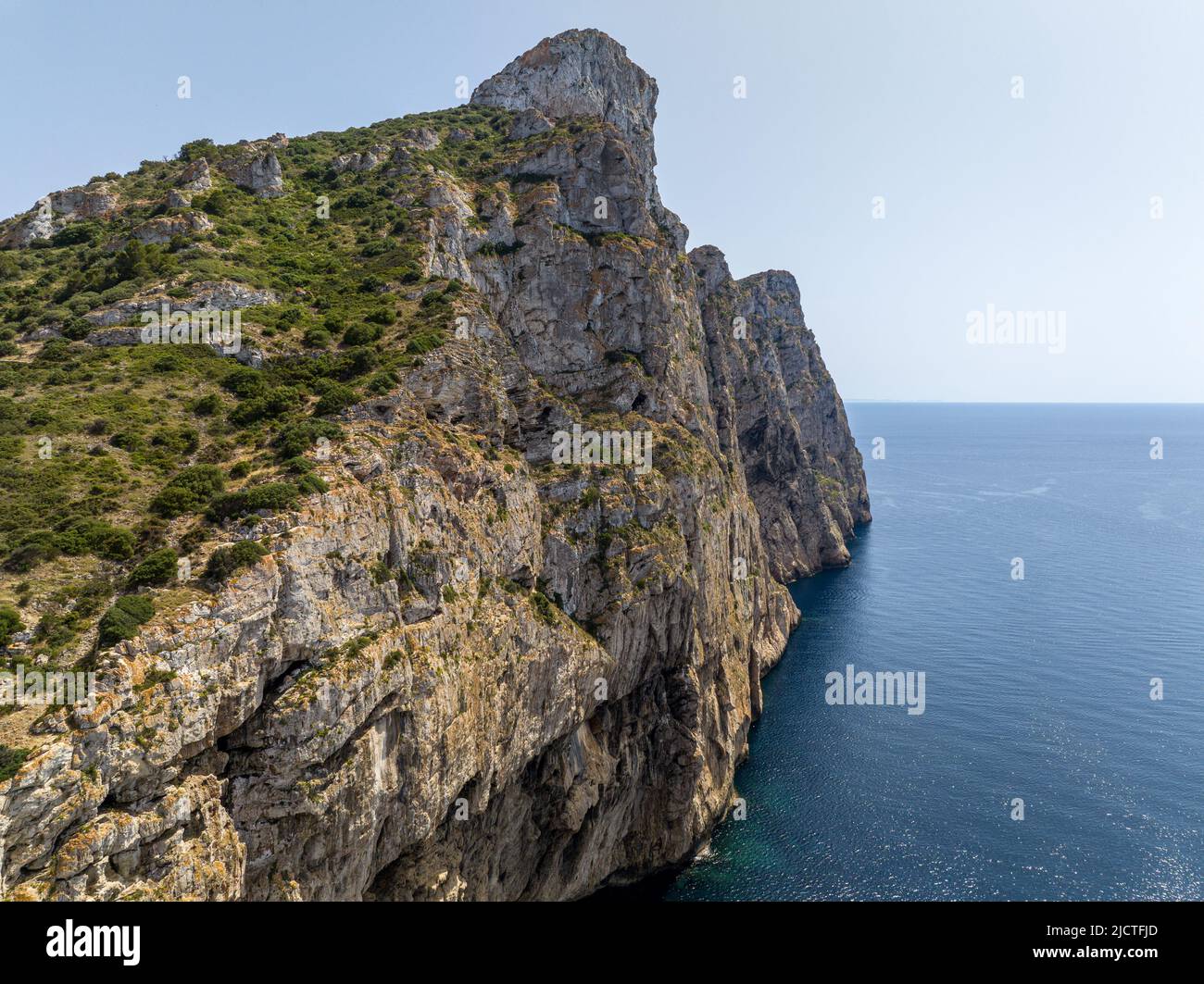 View from above Dragonera Island, Majorca. Parque natural de Sa ...
