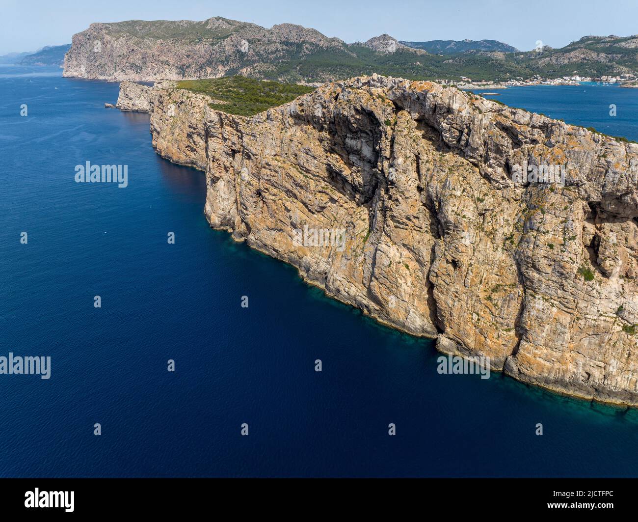 View from above Dragonera Island, Majorca. Parque natural de Sa ...