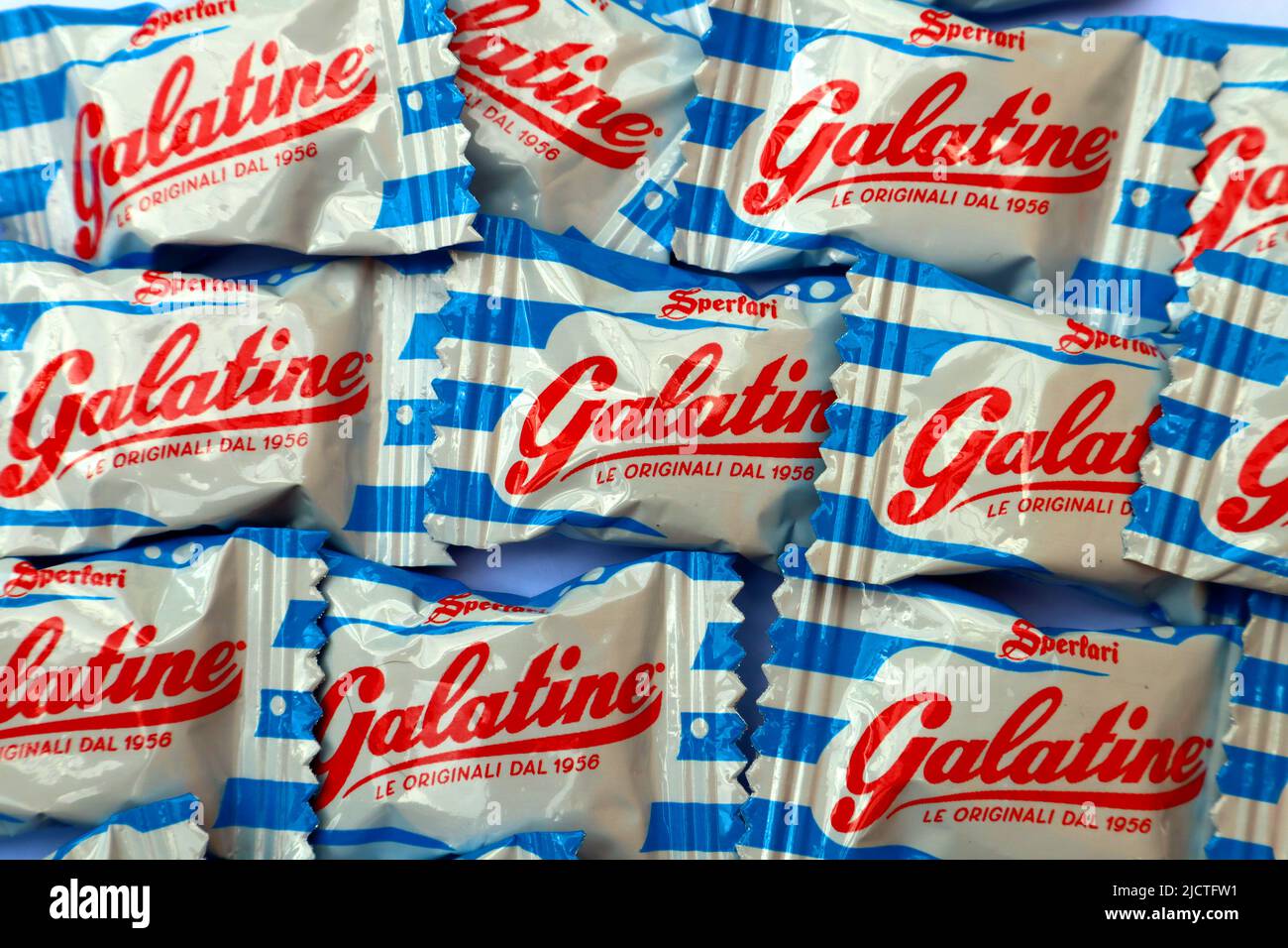 Galatine Sperlari Candies to taste Milk Stock Photo - Alamy