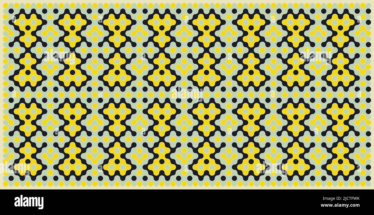 Random color rounded truchet tiling illustration Stock Vector Image ...