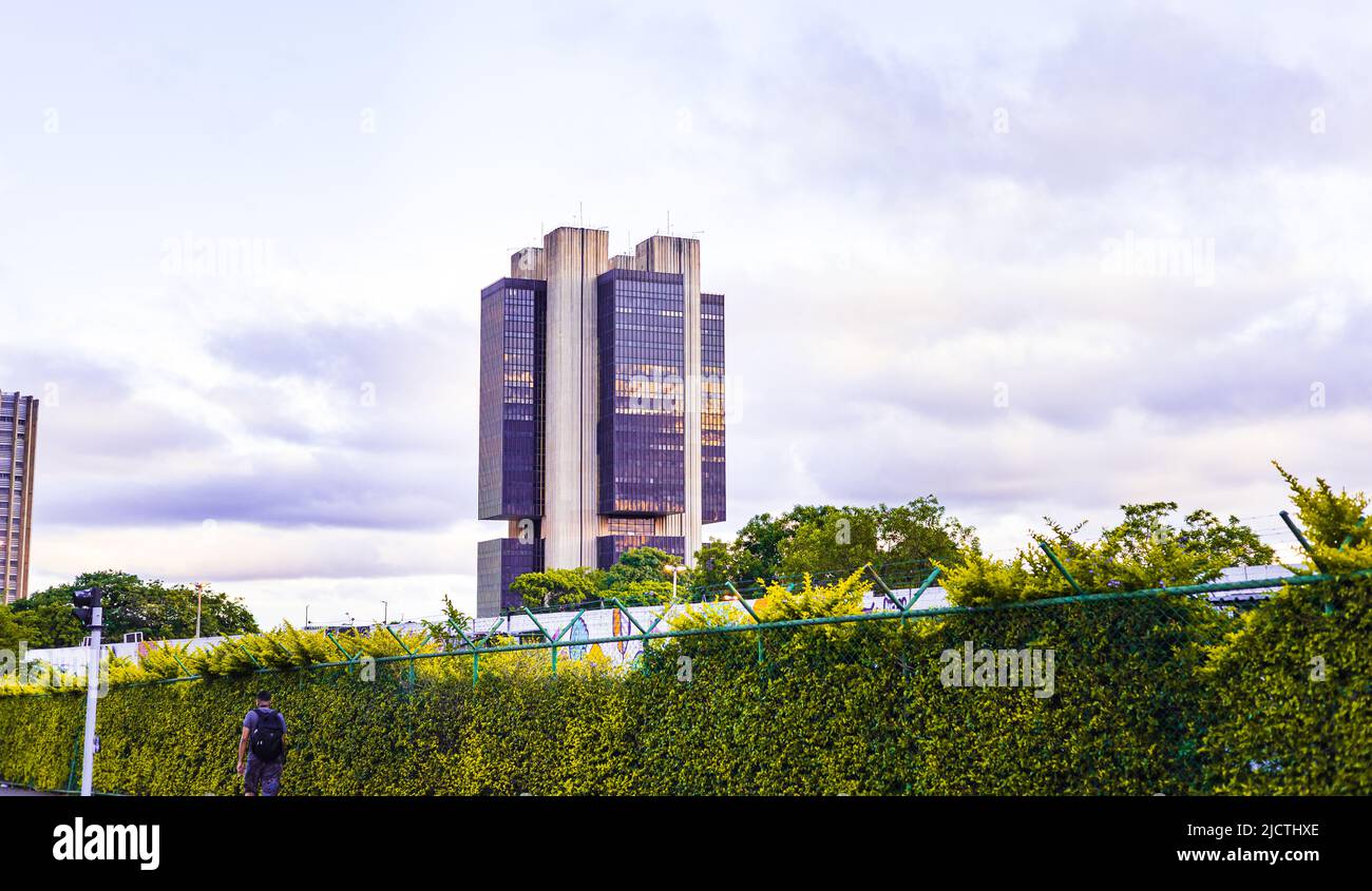 Building of the central bank of Brazil in the city of Brasilia ...