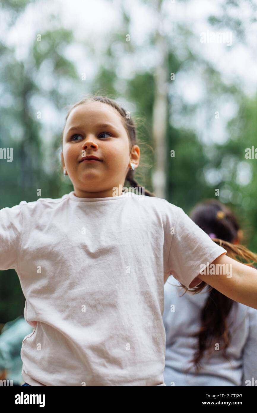 Plump child sport hi-res stock photography and images - Alamy