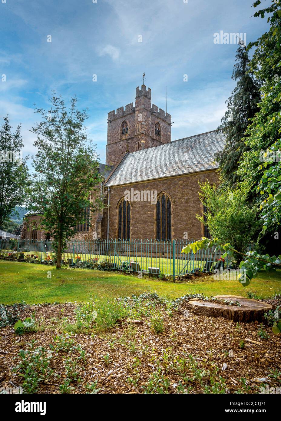 Saint Mary's Priory Church in Abergavenny, Wales Stock Photo - Alamy