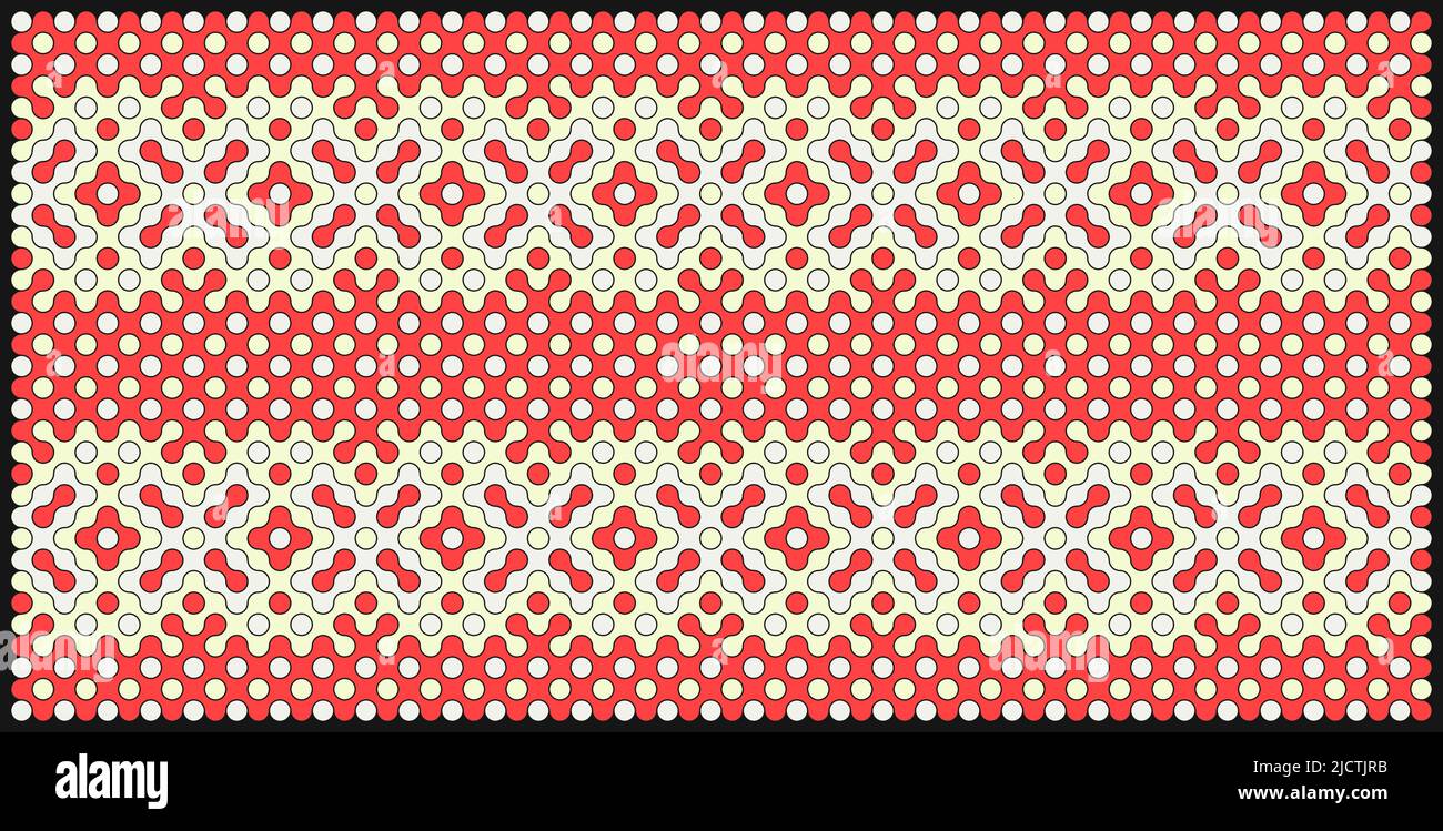 Random color rounded truchet tiling illustration Stock Vector Image ...