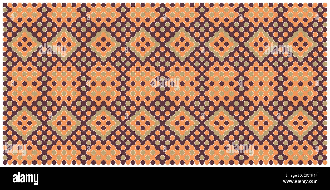 Random color rounded truchet tiling illustration Stock Vector Image ...