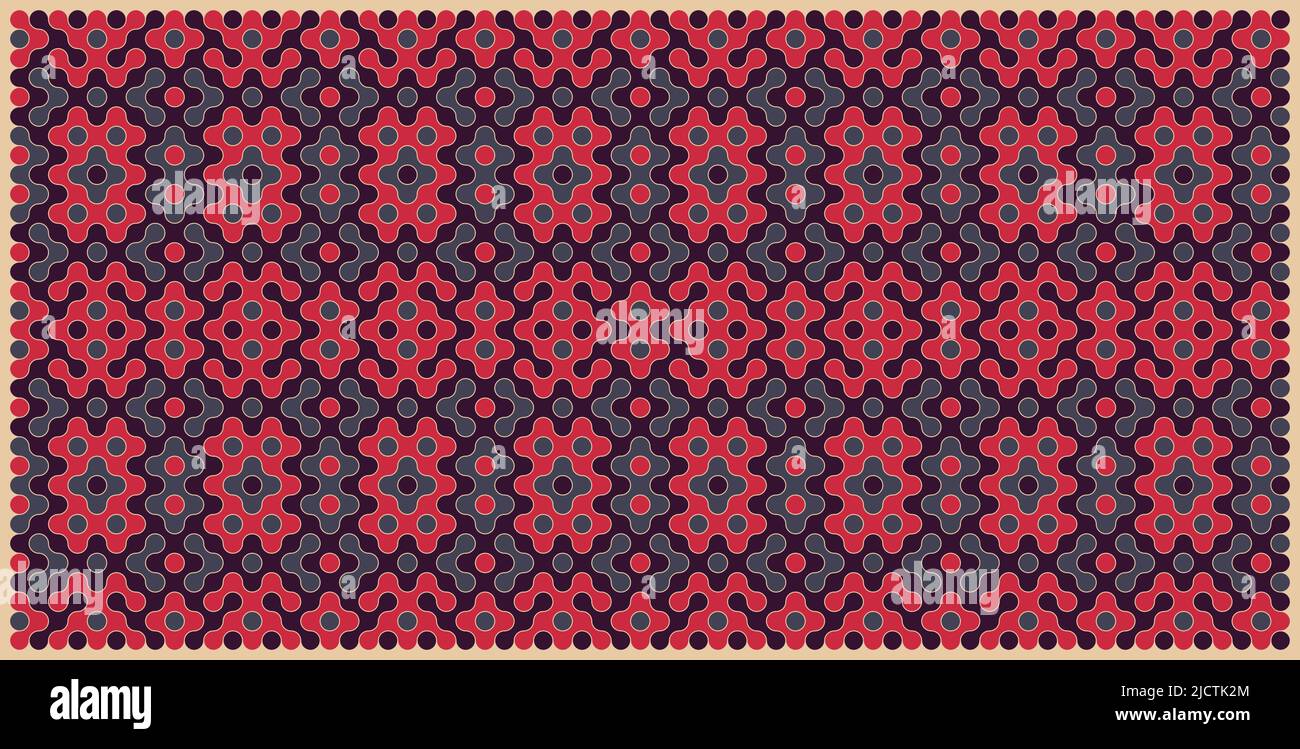 Random color rounded truchet tiling illustration Stock Vector Image ...