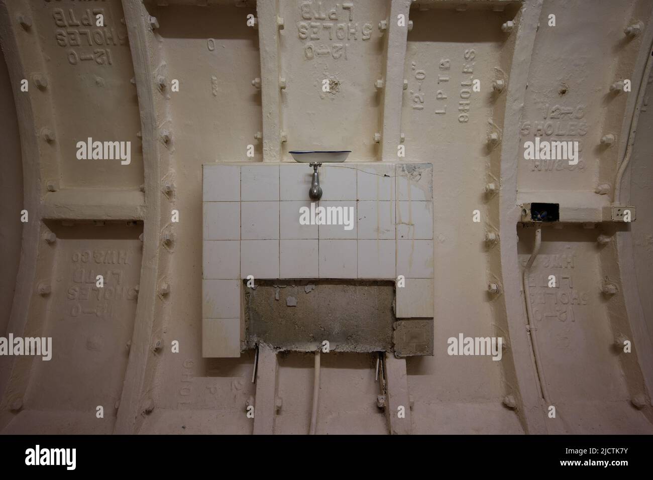 Clapham South deep level shelter Stock Photo - Alamy