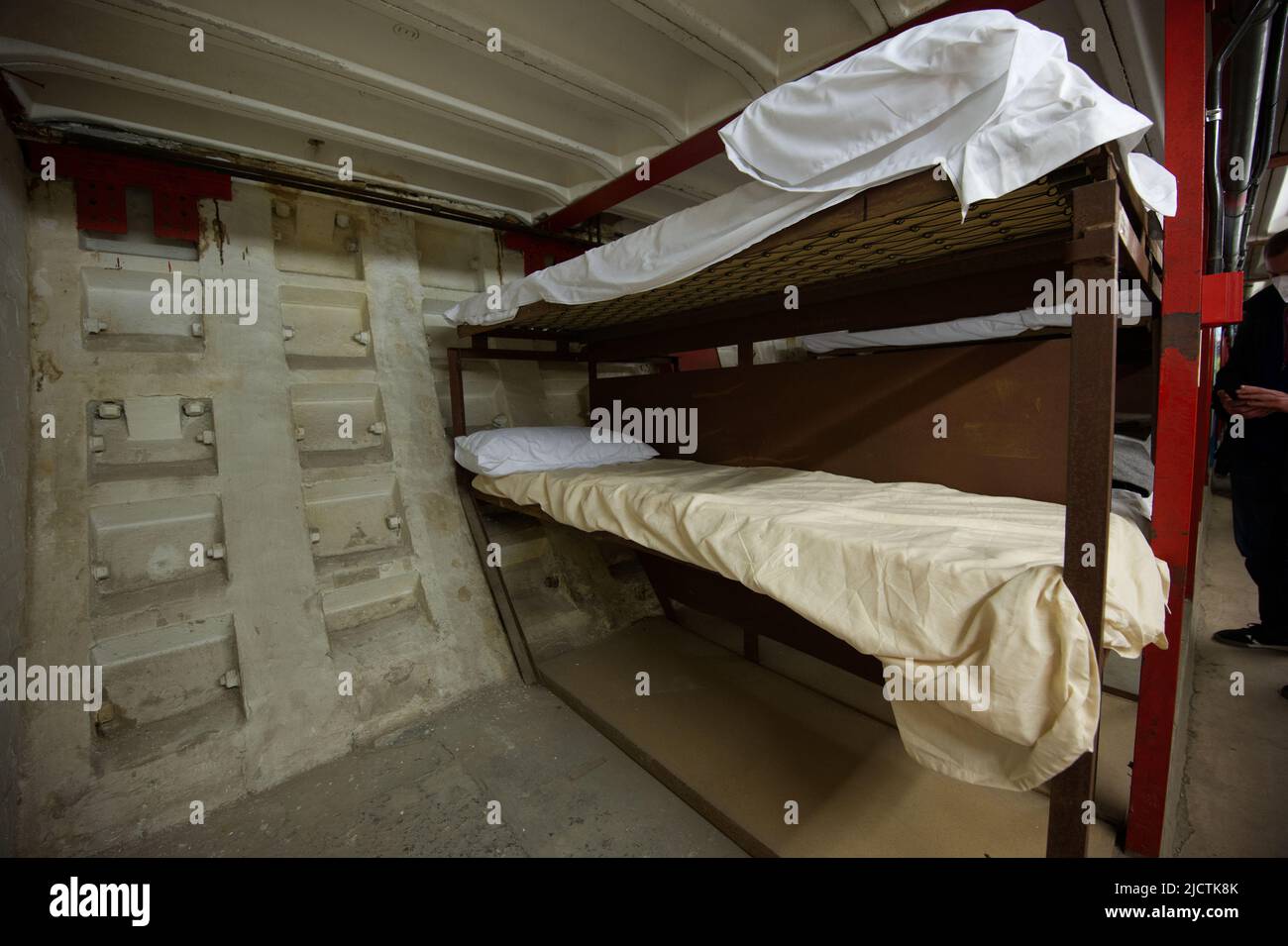 Clapham South deep level shelter Stock Photo - Alamy