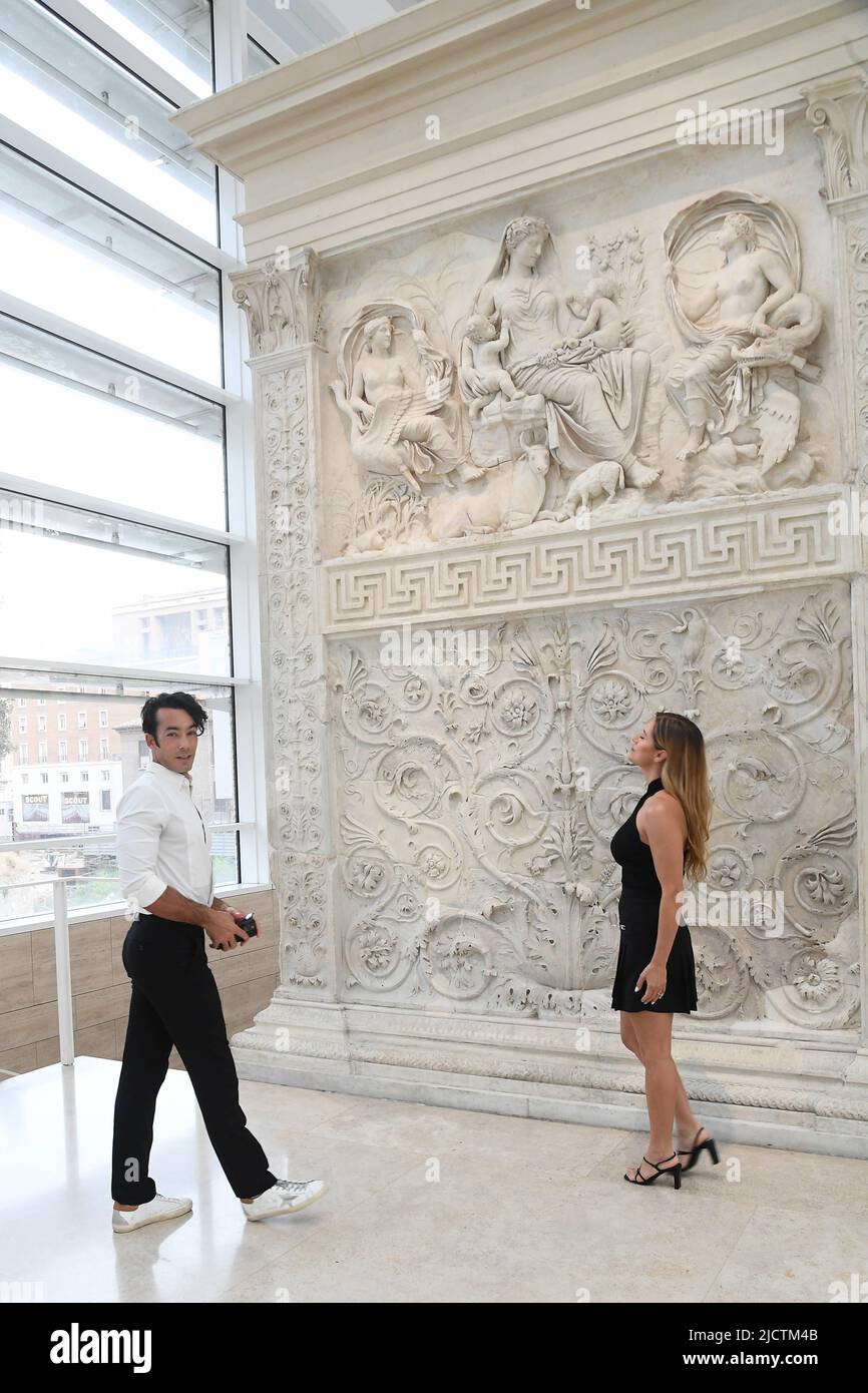 Rome, Italy. 15th June, 2022. Rome: Ara Pacis Museum. Lola Ponce and ...